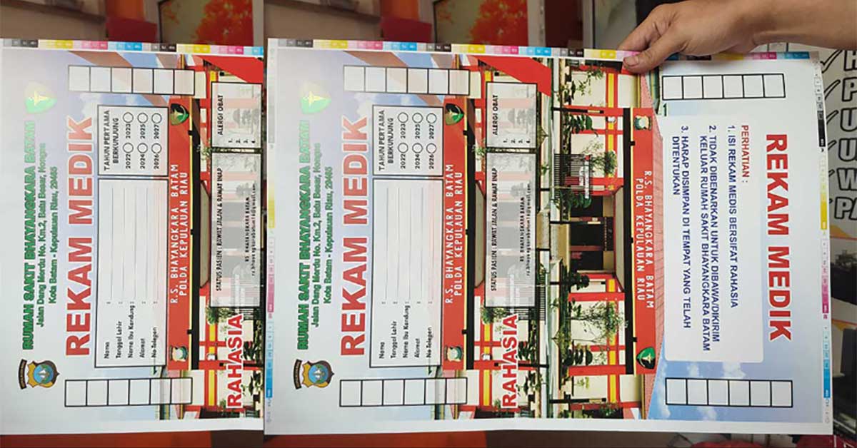 Cetak Map di Batam. Tersedia Untuk Rekam Medis Rumah Sakit | ART Grafika